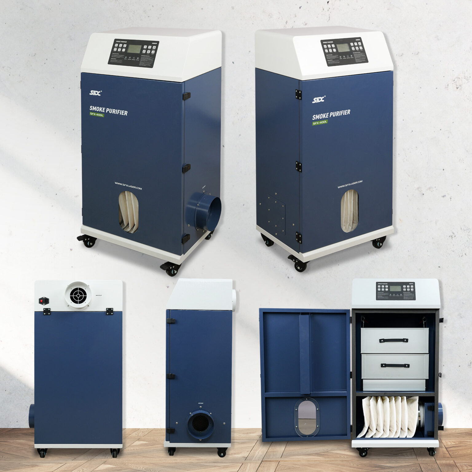 SFX-400L Laser Cleaning Machine Smoke Purifier Fume Extractor Fume ...