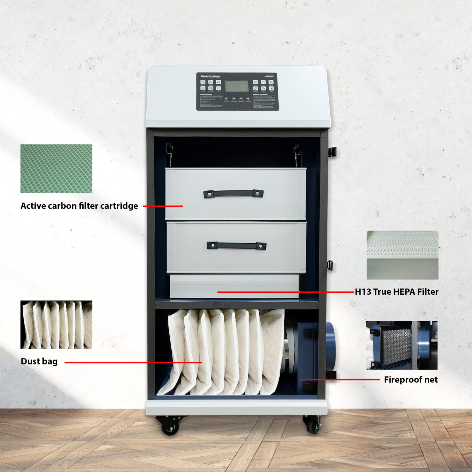 SFX-400L Laser Cleaning Machine Smoke Purifier Fume Extractor Fume ...